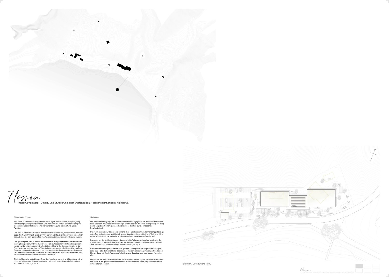 Offener Wettbewerb Hotel Rhodannenberg Klöntal – KUB Architekten AG